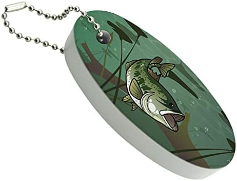 Amazon.com: GRAPHICS & MORE Bass Fish Swimming in River Floating ...