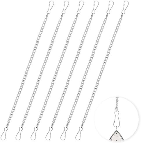 YQQYG 6 Pcs Stained Glass Window Hanging Chain, 20 Inch Picture Hanging ...