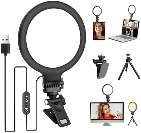 Amazon.com : JEBUTU Full-Screen Ring Light 72 LED Side Lighting with ...