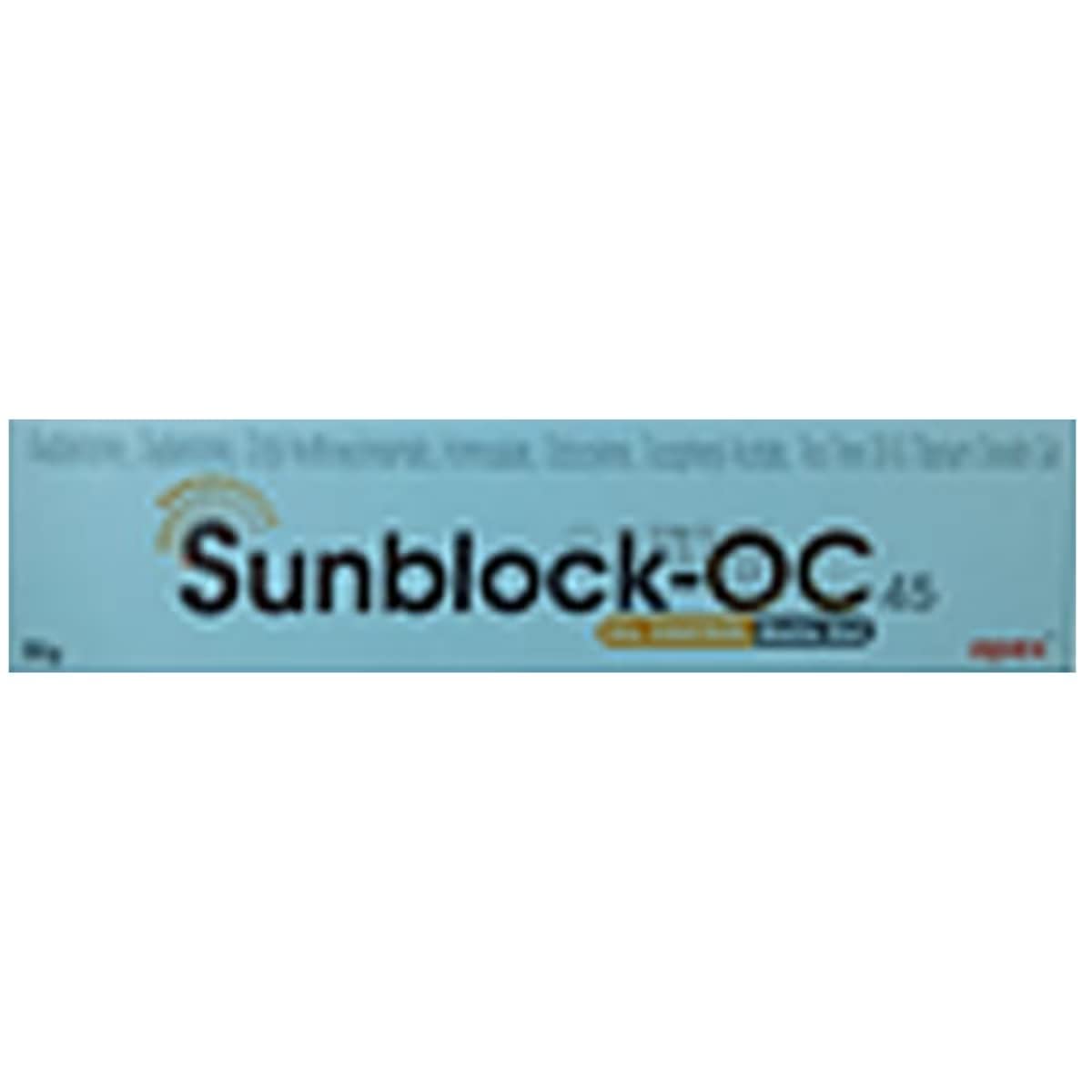 Sunblock OC 45-Tube of 50g Gel : Amazon.in: Health & Personal Care
