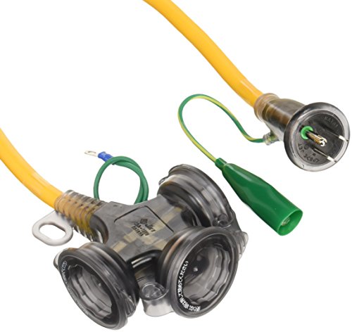 ■ハタヤ 防雨型2P接地付延長コード10m イエロー〔品番:FX103KY〕【3703282:0】[店頭受取不可] 41l-tciBazL.jpg