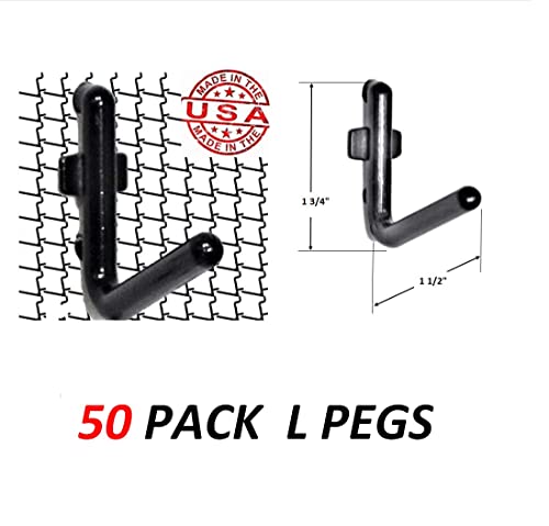 Snapklik.com : Wall Peg Locking Peg Hook Kit - L Style Pegboard Hooks ...