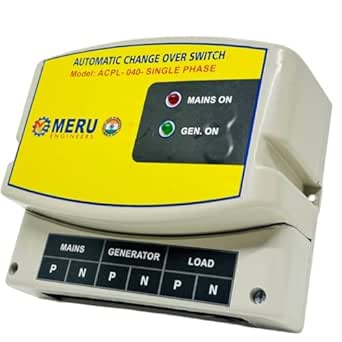 MERU ENGINEERS Automatic Charge Over Switch Miniature Circuit Breakers ...