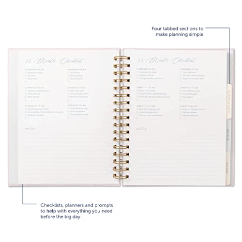 Busy B Wedding Organiser – Beautiful pink and gold spiral-bound wedding ...