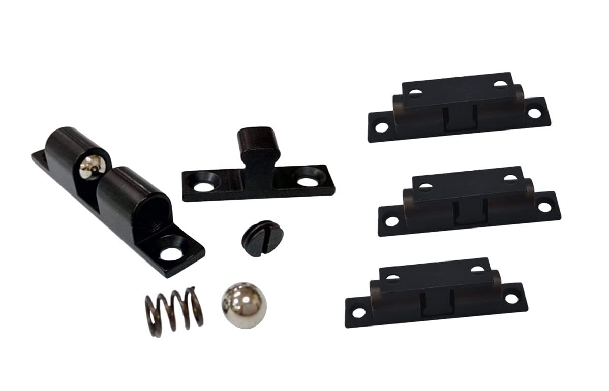 QCAA Solid Brass Double Ball Catch, 69mm, with#304 Stainless Steel Ball ...