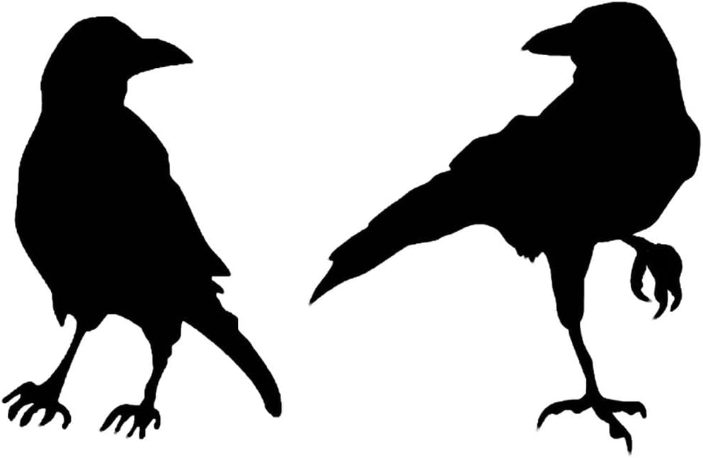 Amazon.com : Crow Set Stencil Primitive Crows Bird Birds Stencils 3.5"h ...