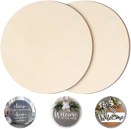 Amazon.com: Unfinished Wood Rounds for Crafts - 2 Pack of 14 Inch ...