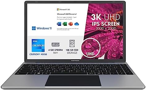 Amazon.com: THOMSON Laptop 3K Notebook Neo 14" / Intel Celeron N5100 ...
