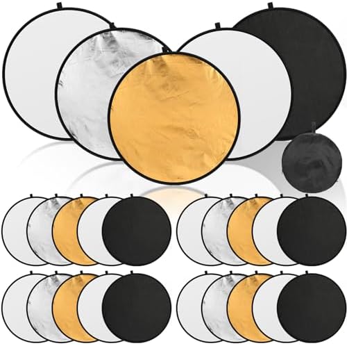 Amazon.com : Copkim 5 Sets Photography Reflector 5 in 1 Light ...