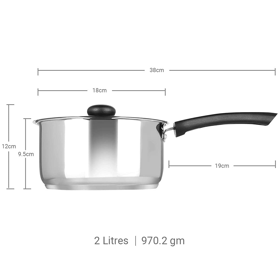 Buy Penguin Home® Saucepan 18cm, 2 Litre | Stainless Steel SaucePot ...