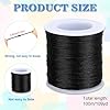 Amazon.com: 110 Yards 0.8mm Black Nylon String Nylon Thread Wind Chime ...