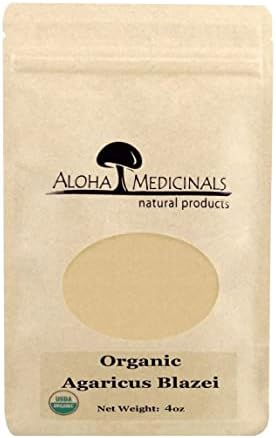 Aloha Medicinals Pure Agaricus Blazei, Organic Mushroom Supplement ...