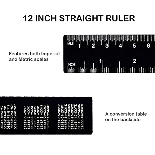 Snapklik.com : Set Of 3 Aluminum Engineering Scale Metal Ruler Set ...