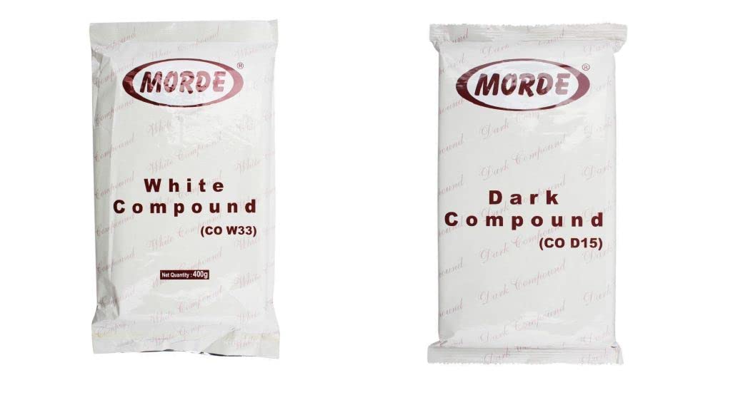 Morde Dark And White Compound Slab 400 g Each Combo Pack : Amazon.in ...