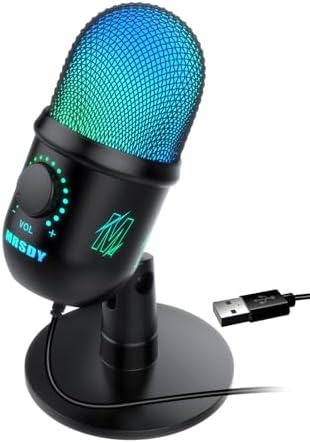 Amazon.com: HITOZON Gaming USB Microphone,USB Condenser Microphone with ...