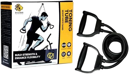 Pro365 Resistance Exercise Bands/Toning Tube/Toning Bands/Home Exercise ...