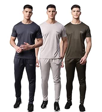 Buy Mack Jonney Men Vimal Dryfit Solid Lycra Multicolor Sports Suit ...