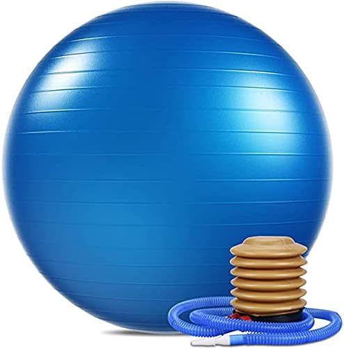 KASTWAVE Exercise Ball (45cm) with Quick Foot Pump, Professional Grade ...