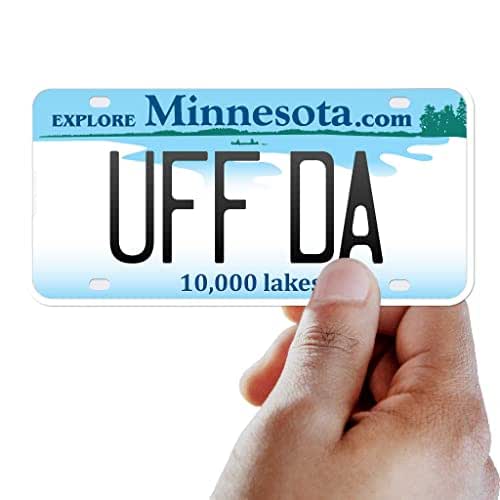 Amazon.com: Uff Da Minnesota Bumper Sticker - Midwest Saying Decals for ...