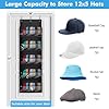 Amazon.com: AROUY Hat Rack for Door-Hat Organizer for Baseball Caps ...
