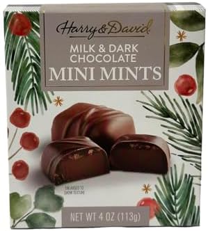 Amazon.com: Harry & David Milk & Dark Chocolate Mini Mints 4 Oz. (Pack ...