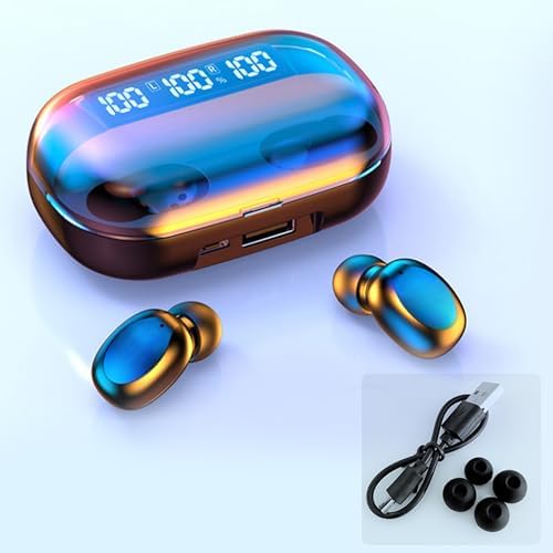 TWS Bluetooth 5.2 Wireless Earbuds Waterproof Headphone LED Display ...
