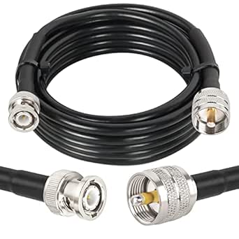 Amazon.com: MOOKEERF BNC Male to PL259 UHF Male Coaxial Cable 50 ohm RG8X Coax Cable Ultra Low ...