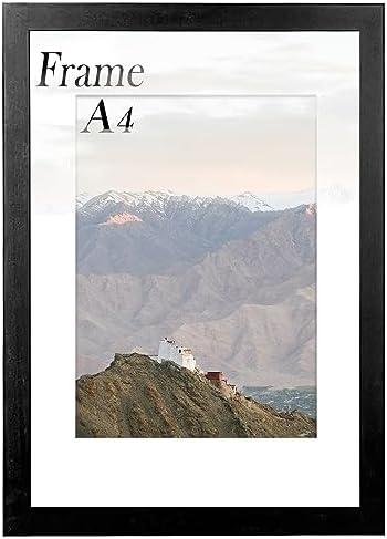 RUN HELIX A4 Picture Frame, Black Wooden A4 Picture Frame, A4 ...