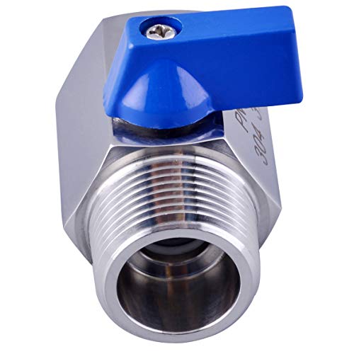 Cowing Brewing 3/4" Stainless Steel Mini Ball Valve NPT Thread (Female ...