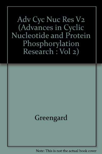 New Assay Methods for Cyclic Nucleotides: Greengard, Paul, Paoletti ...