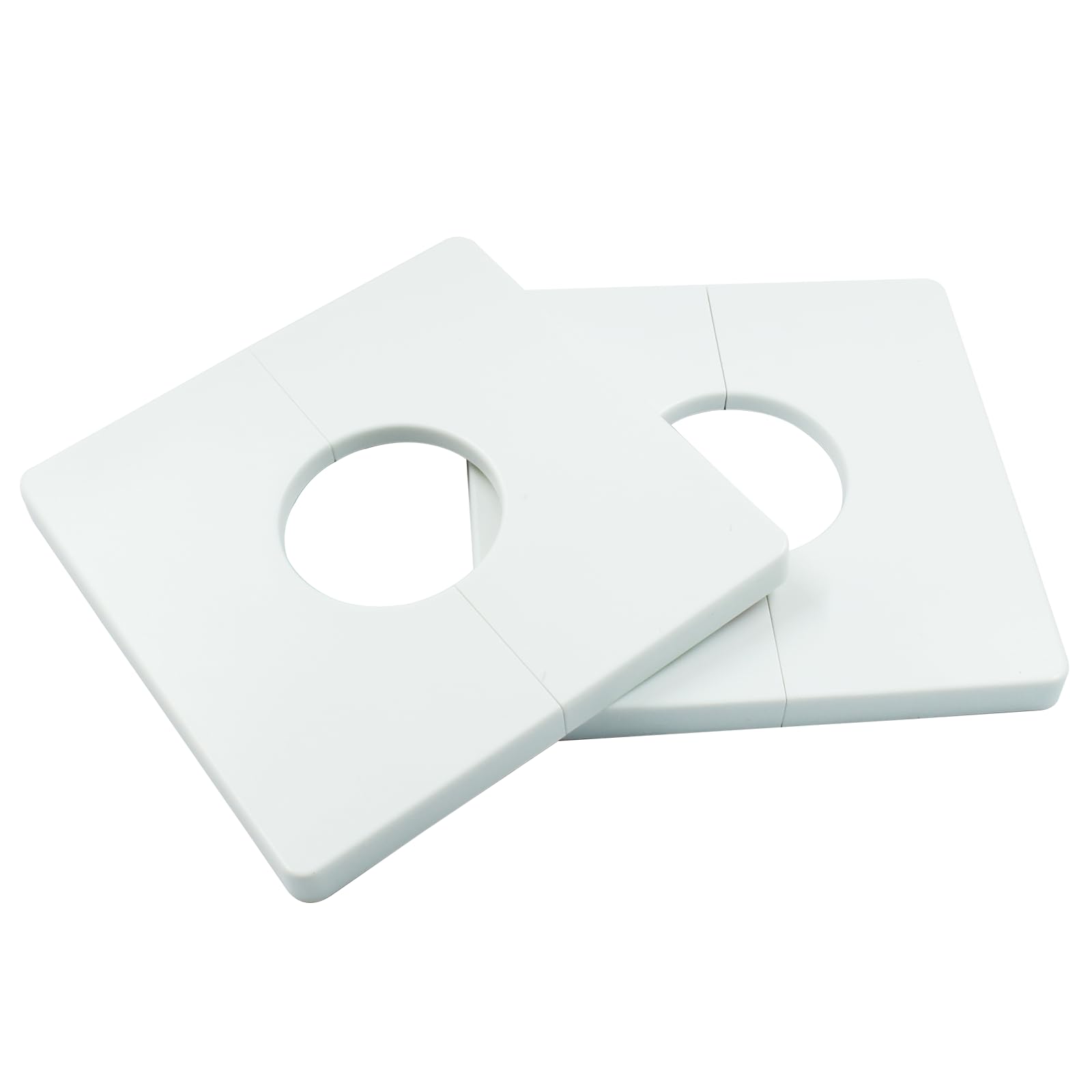 Snapklik.com : PHITUODA 2pcs ABS Plastics Wall Split Flange, Square ...