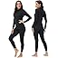 casme Women's Thermal Underwear Set Long Sleeve Top and Pants Base ...