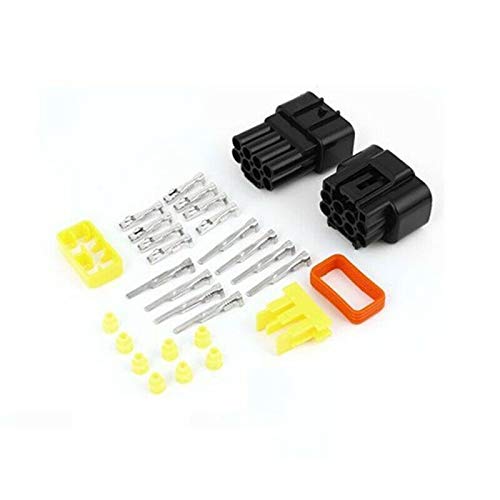ELECTROPRIME Cable Connector Plug in 8 Pins Waterproof Electrical Sets ...