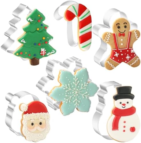Amazon.com: Christmas Cookie Cutters, 8Pcs Winter Holiday Cookie Cutter ...