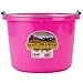 Amazon.com: Miller Manufacturing P8HOTPINK Plastic Round Back Bucket ...