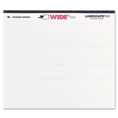 Landscape Format Writing Pad, College Ruled, 40 Sheets/Pad [Set of 3 ...