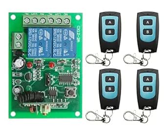 DC12V 24V 2CH 2 CH RF Wireless Remote Control Lighting Switch System ...