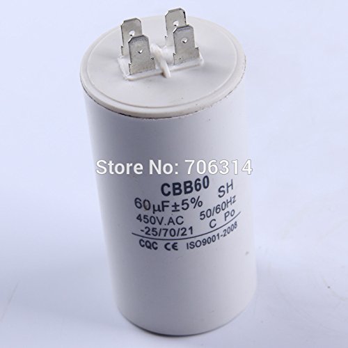 Minicell Running Capacitor 4 Pins CBB60 250V/450V 60uF Pump Motor Four ...