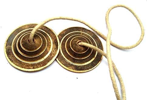 Amazon.com: 100% BRASS MANJIRA MANJEERA HAND CYMBALS PERCUSSION KIRTAN ...