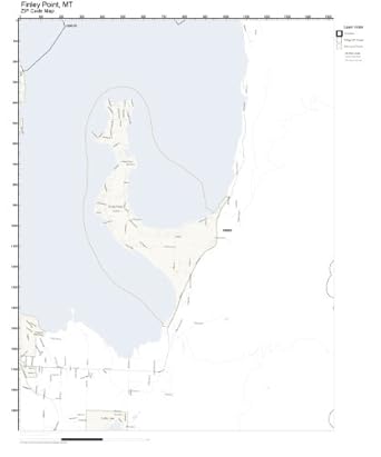 ZIP Code Wall Map of Finley Point, MT ZIP Code Map Not Laminated ...