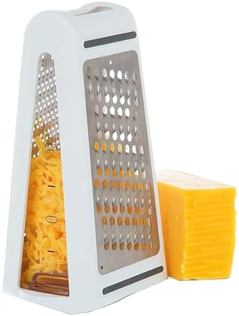 Amazon.com: habqo Cheese Grater with Storage Container Stainless Steel ...