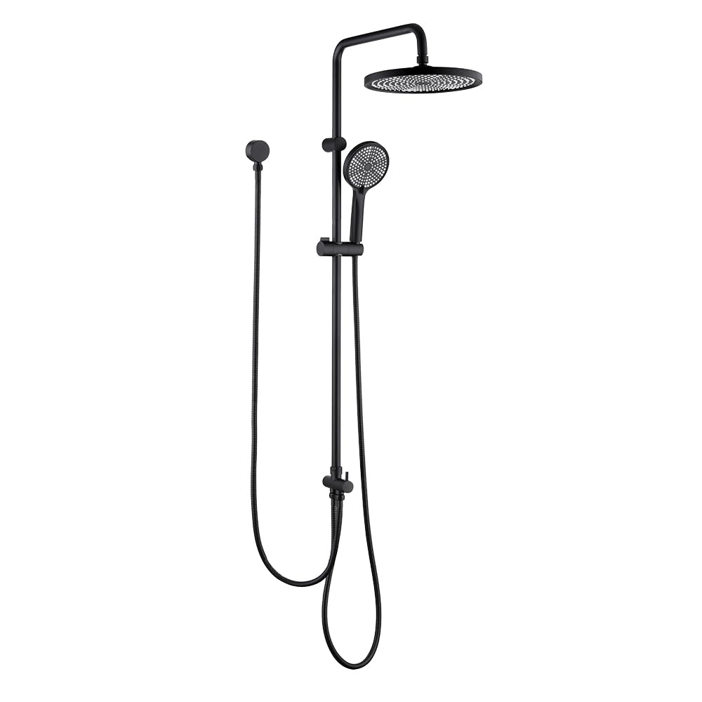 Decaura WELS Twin Hose Shower System 10" Rain Shower Head Set Sliding ...