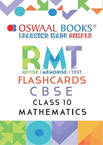 Oswaal CBSE RMT Flashcards Class 10 Mathematics (For 2023 Exam) eBook ...