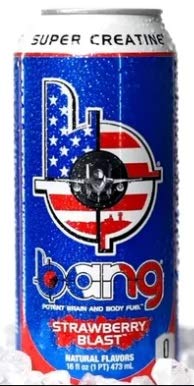 Bang Energy Military Edition Purple Kiddles and Strawberry Blast, 16 ...