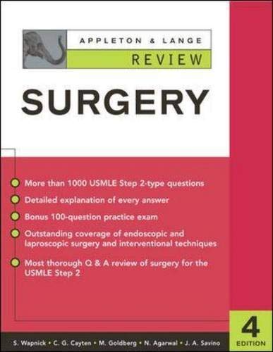 Appleton & Lange Review of Surgery: 9780071378147: Medicine & Health ...
