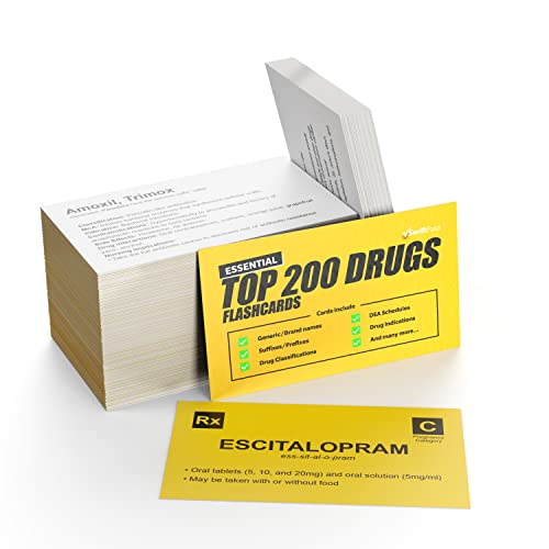 Snapklik.com : Top 200 Drugs Flashcards For Medical, Pharmacology ...