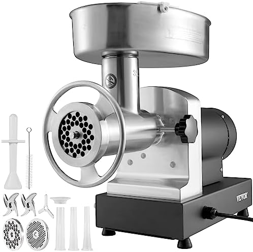 Amazon.com: MEAT! 1 HP Dual Meat Grinder with 3 Stuffing Tubes, 2 ...