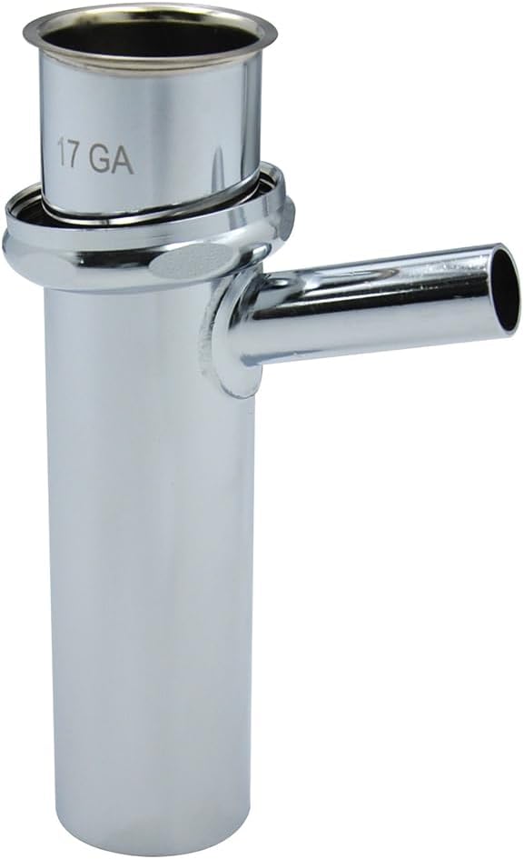 Amazon.com: 17GA Chrome Brass Dishwasher Tailpiece Branch 1-1/2" x 6 ...