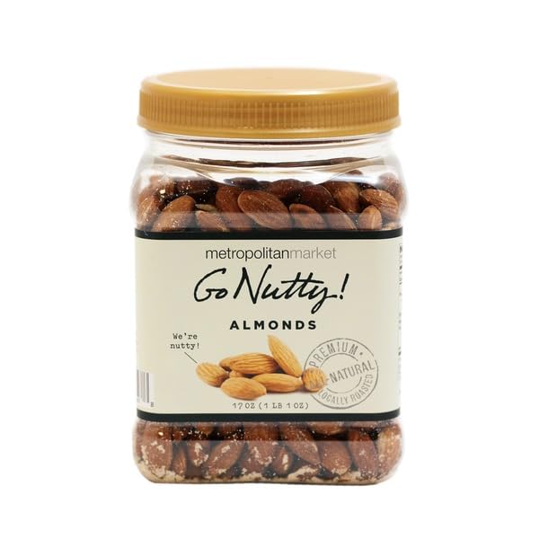 Amazon.com : Metropolitan Market, Go Nutty Almonds, 17 Ounce : Grocery ...
