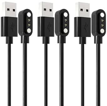 Amazon.com: [3PACK] Smart Watch Charger Magnetic USB Charging Cable 3 ...